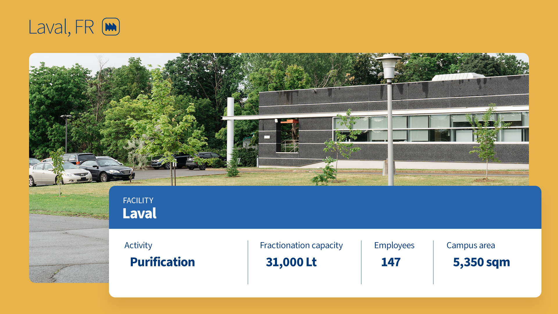 Boutique Of Excellence Laval Production Plant Kedrion Biopharma